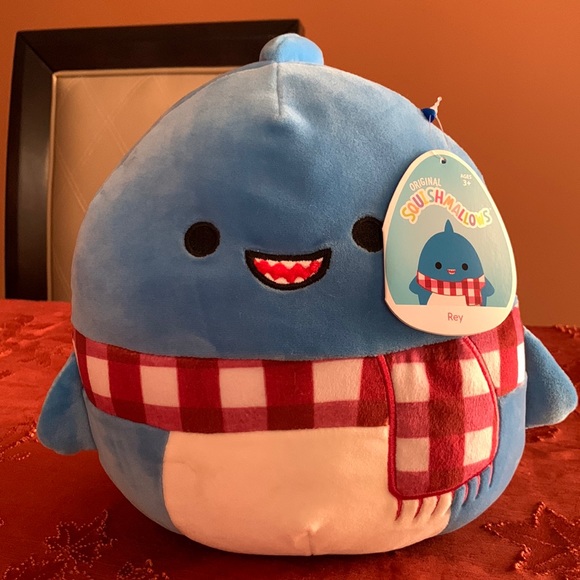 Squishmallows | Toys | Rey The Shark Squishmallow With Scarf | Poshmark